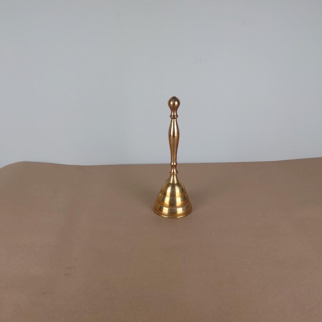 Vintage Brass Victorian Hand Dinner Bell - Etsy
