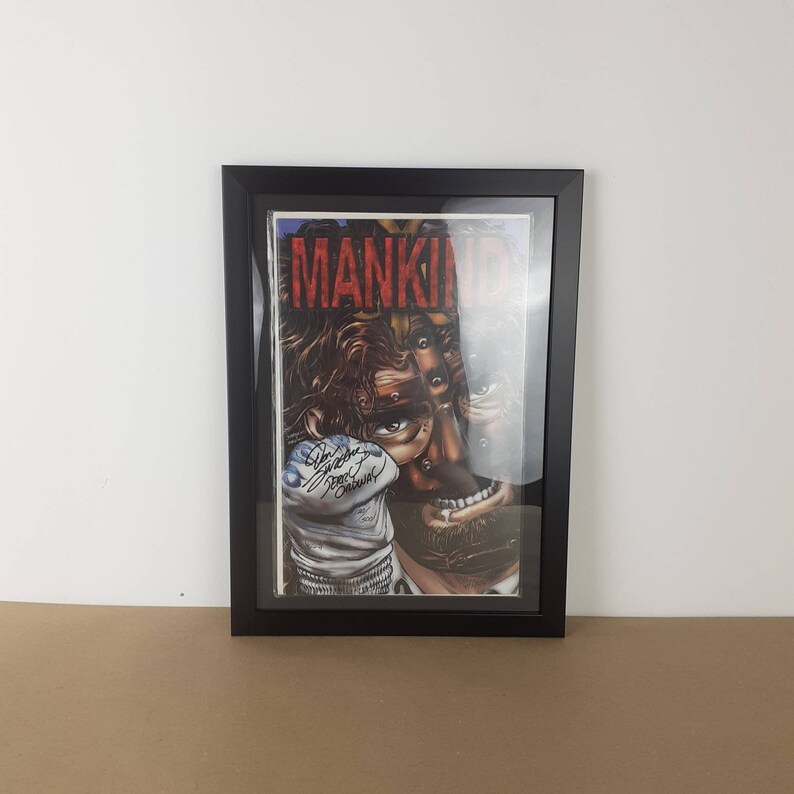 Rare Signed Mankind WWF 1 Limited Edition NM Framed Comic - Etsy