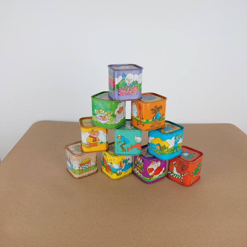 Chad Valley 1960s Metal Building Blocks - Etsy