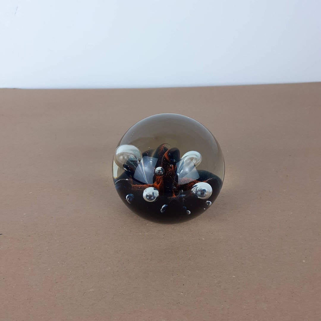 Caithness Moonflower. Vintage Handmade Glass Paperweight. Caithness ...