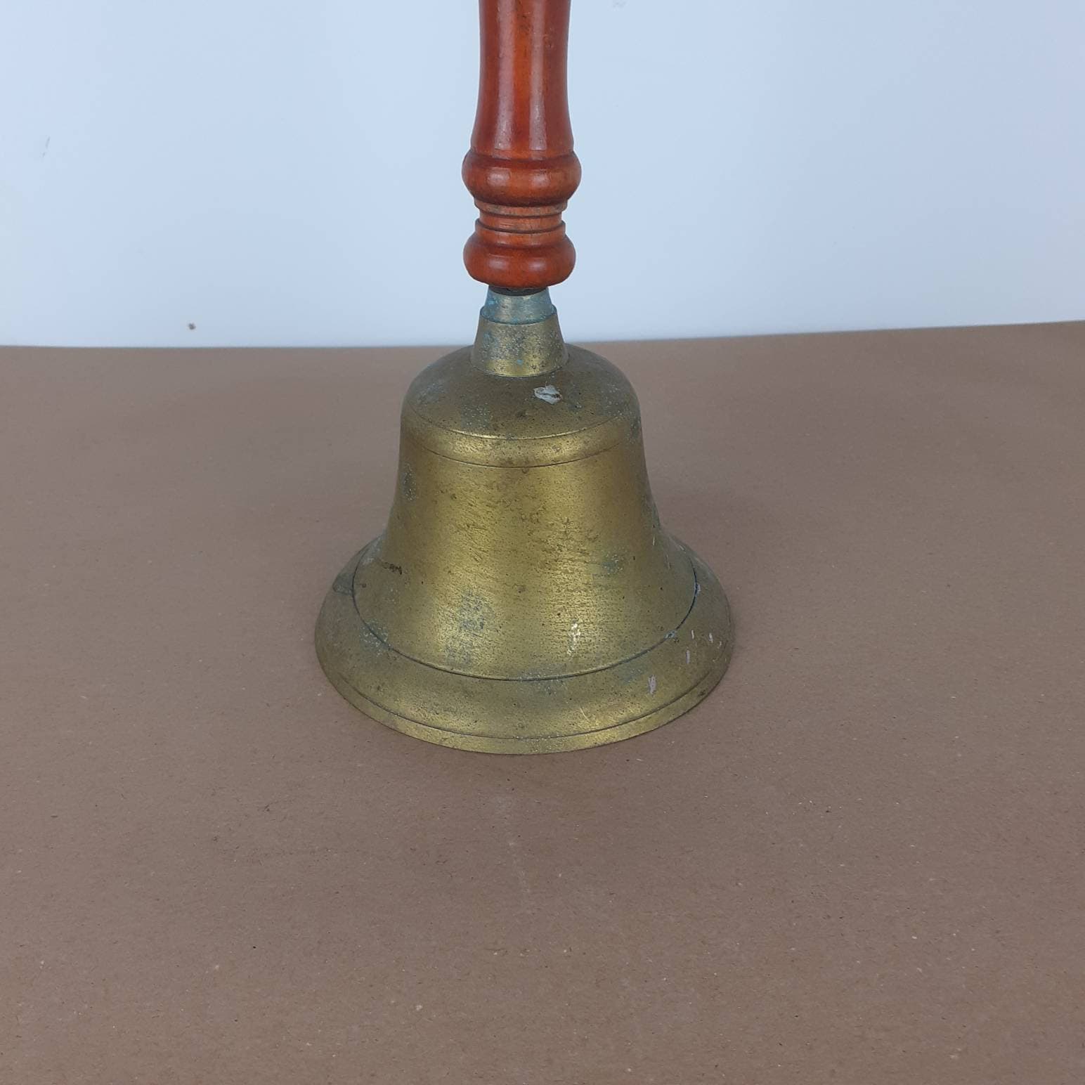 Giant Vintage Brass Victorian Hand Dinner Bell. Restoration - Etsy