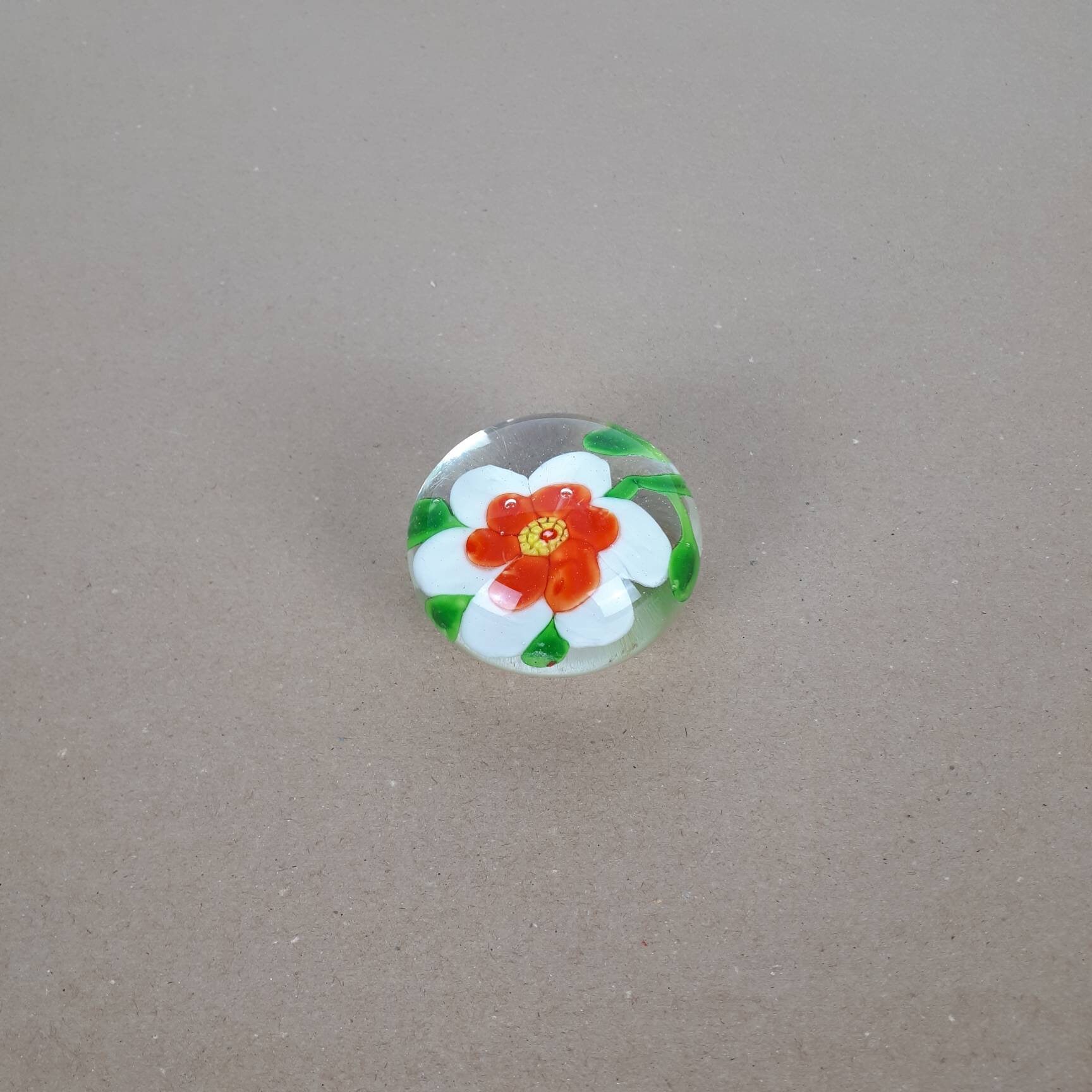 Glass Flower Paperweight. Summer Paperweight. Glass Poppy | Etsy