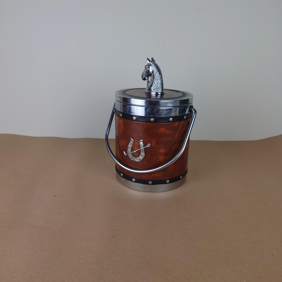 Vintage Horse Ice Bucket or Biscuits Tin - Etsy