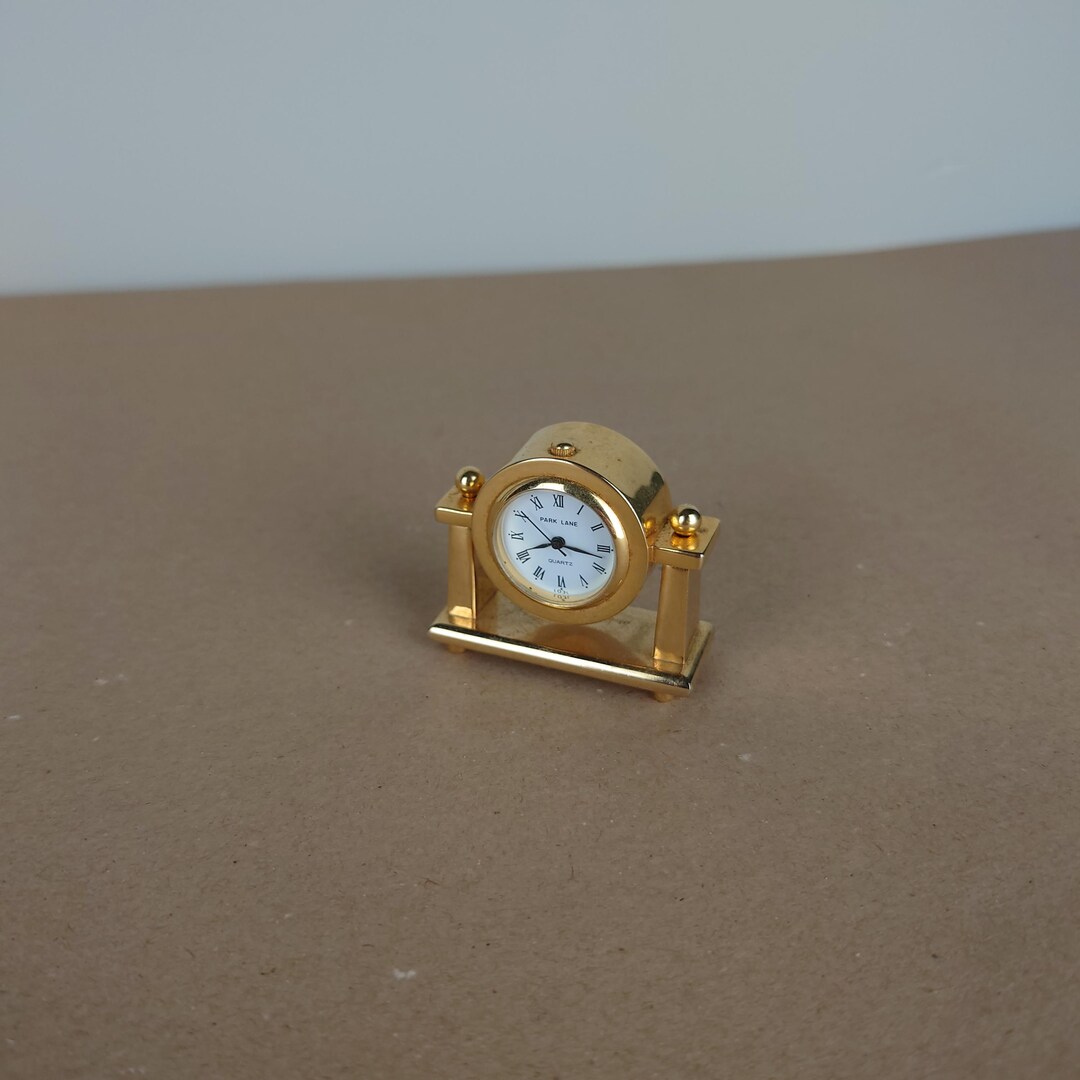 Brass Miniature Carriage Clock. Dolls House Clock. Miniature Brass ...