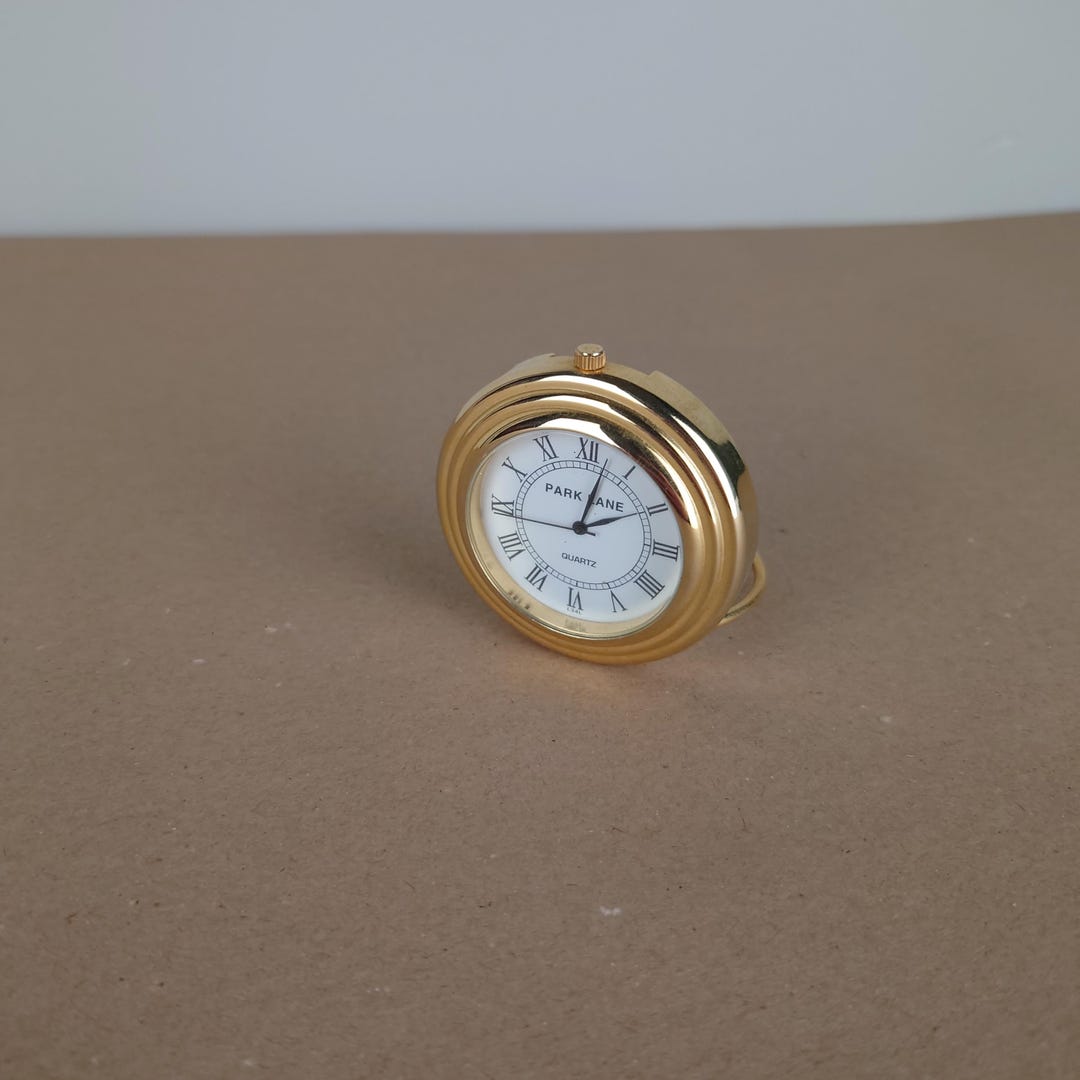 Brass Miniature Clock. Dolls House Clock. Miniature Brass Clock. - Etsy