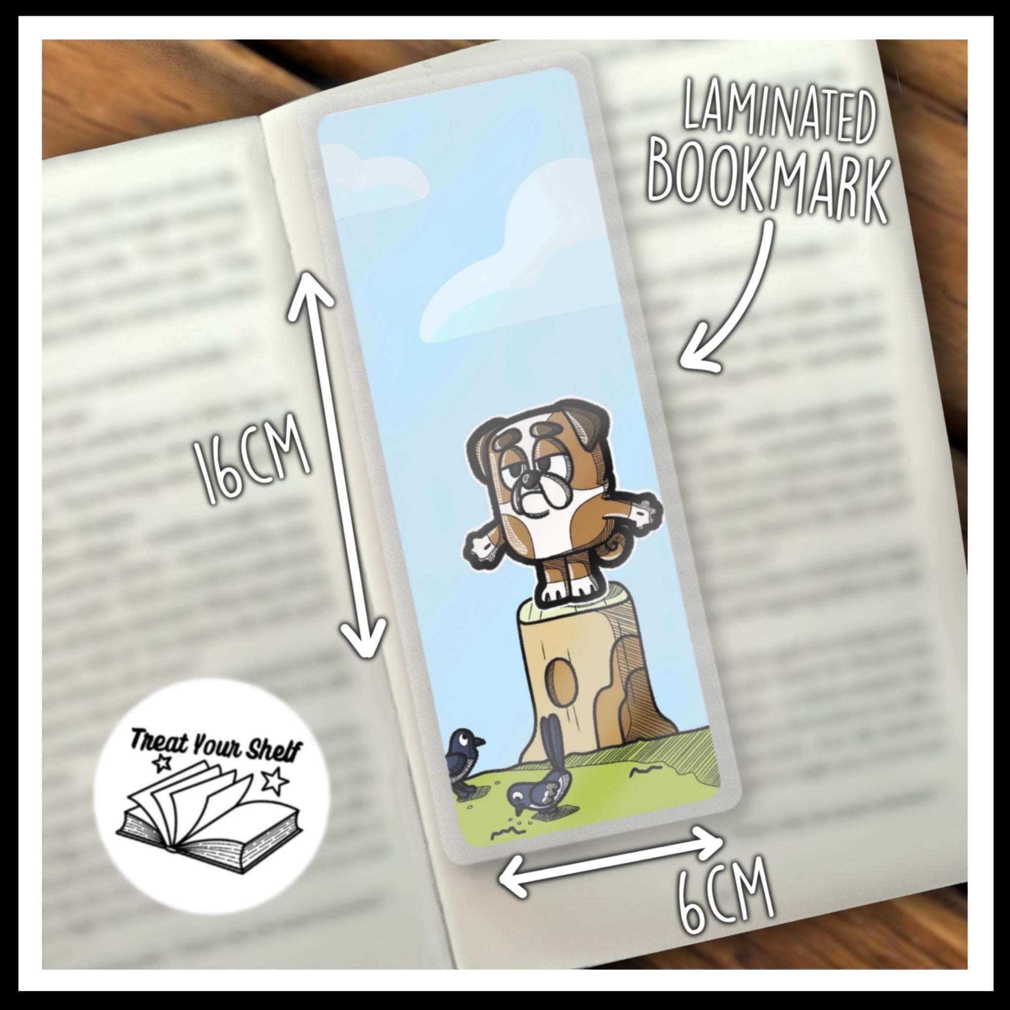 Bluey Inspired Winton Scarecrow Bookmark | Laminated Cardstock - Etsy