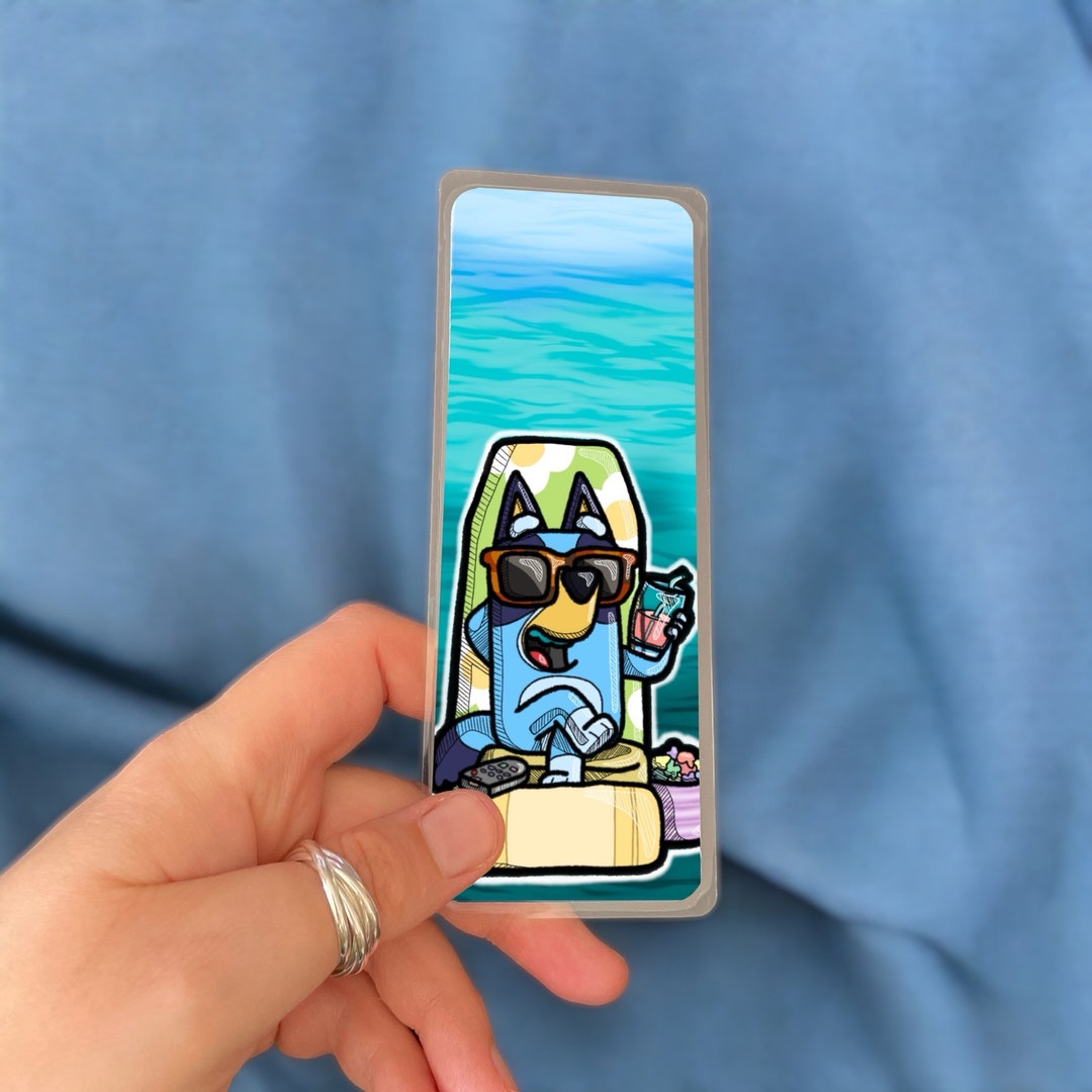Summertime Bluey Bluey Inspired Bookmark Bluey Jean Luc Bluey Camping ...