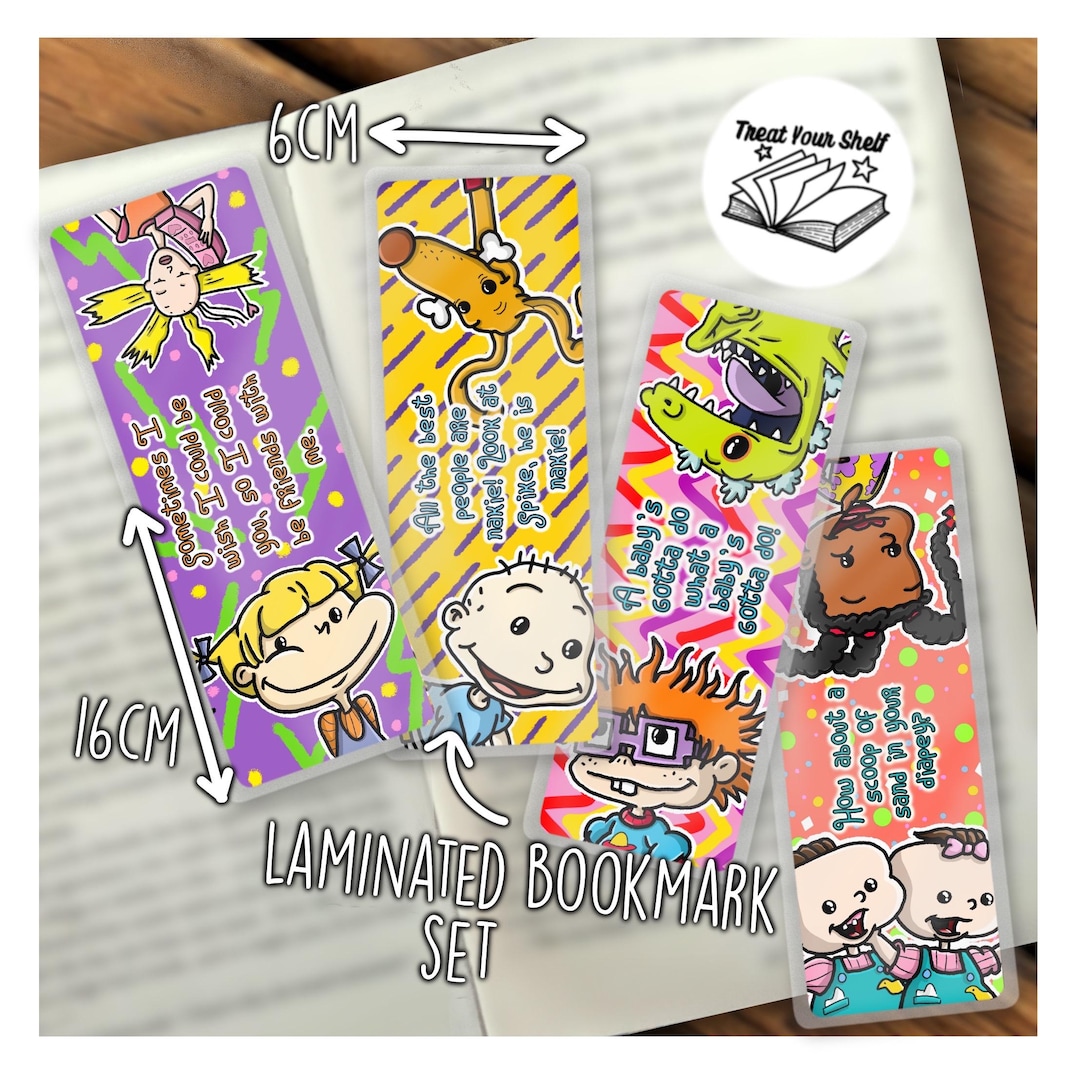 Rugrats Inspired Laminated Bookmarks | Tommy Pickles | Angelica ...