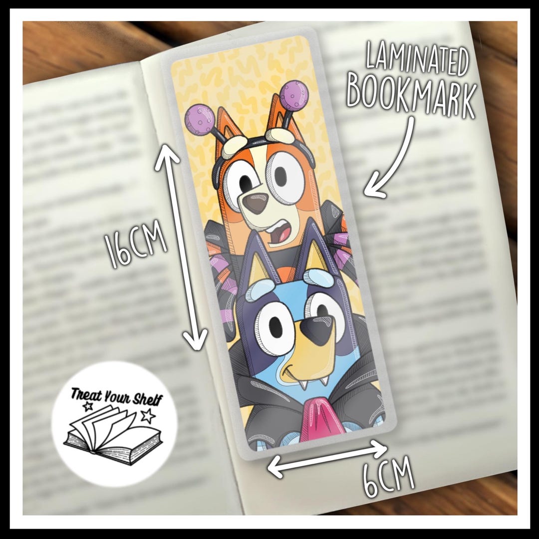 Halloween | Bluey Inspired Bookmark | Bingo | Halloween Costumes ...