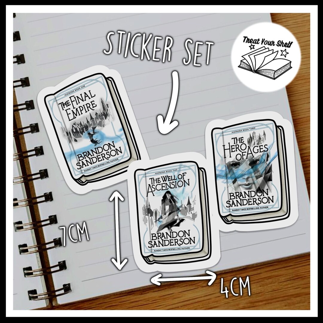 The Mistborn Saga #1 Inspired Sticker Set | Brandon Sanderson | Final ...