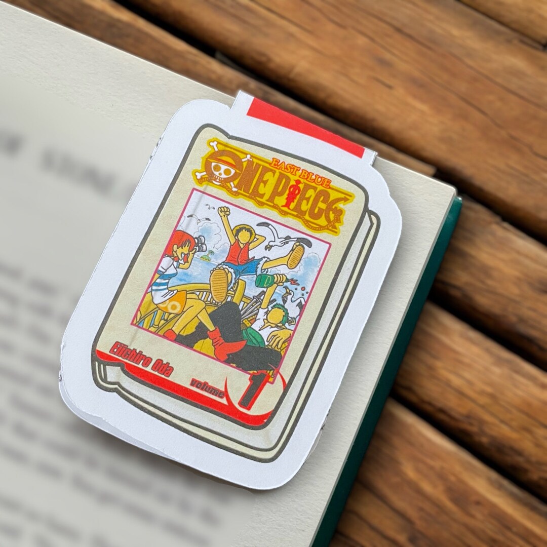 One Piece Vol 1 Manga Inspired Magnetic Bookmark Book Gift One Piece ...