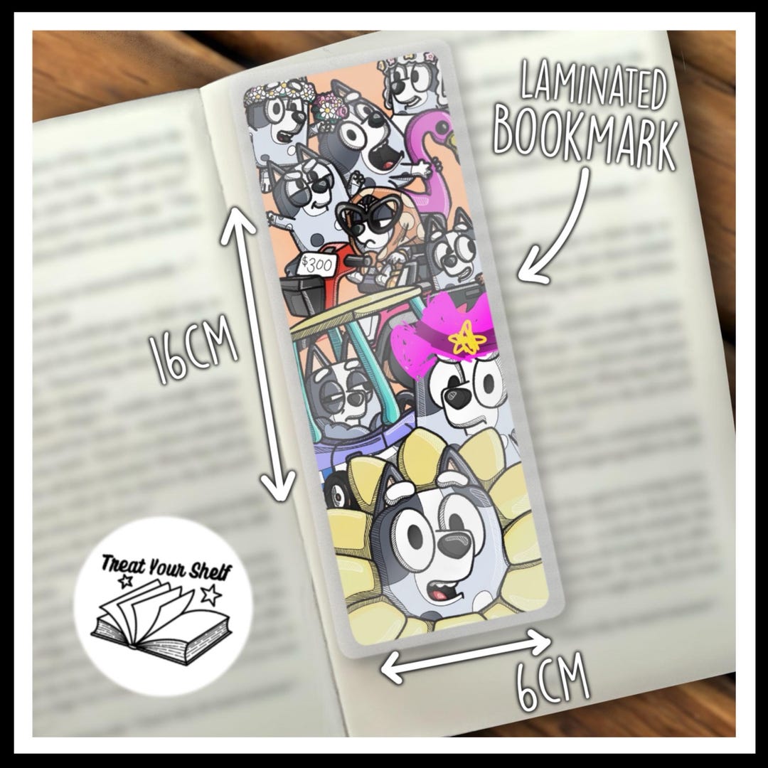 All the Muffins | Bluey Inspired Bookmark | Grannies | Facetime Muffin ...