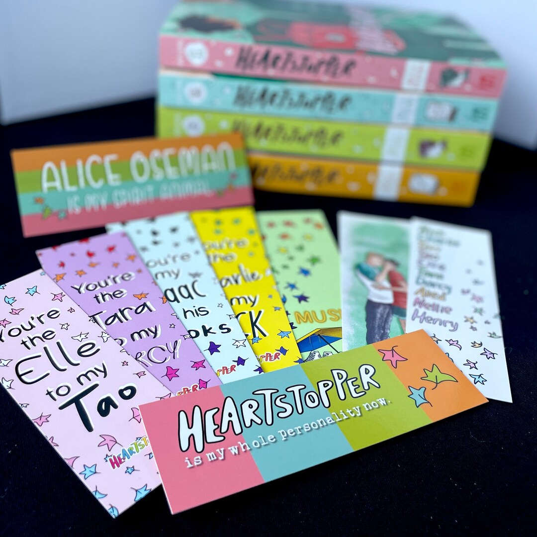 Heartstopper Bookmark Set Nick and Charlie Alice Oseman - Etsy