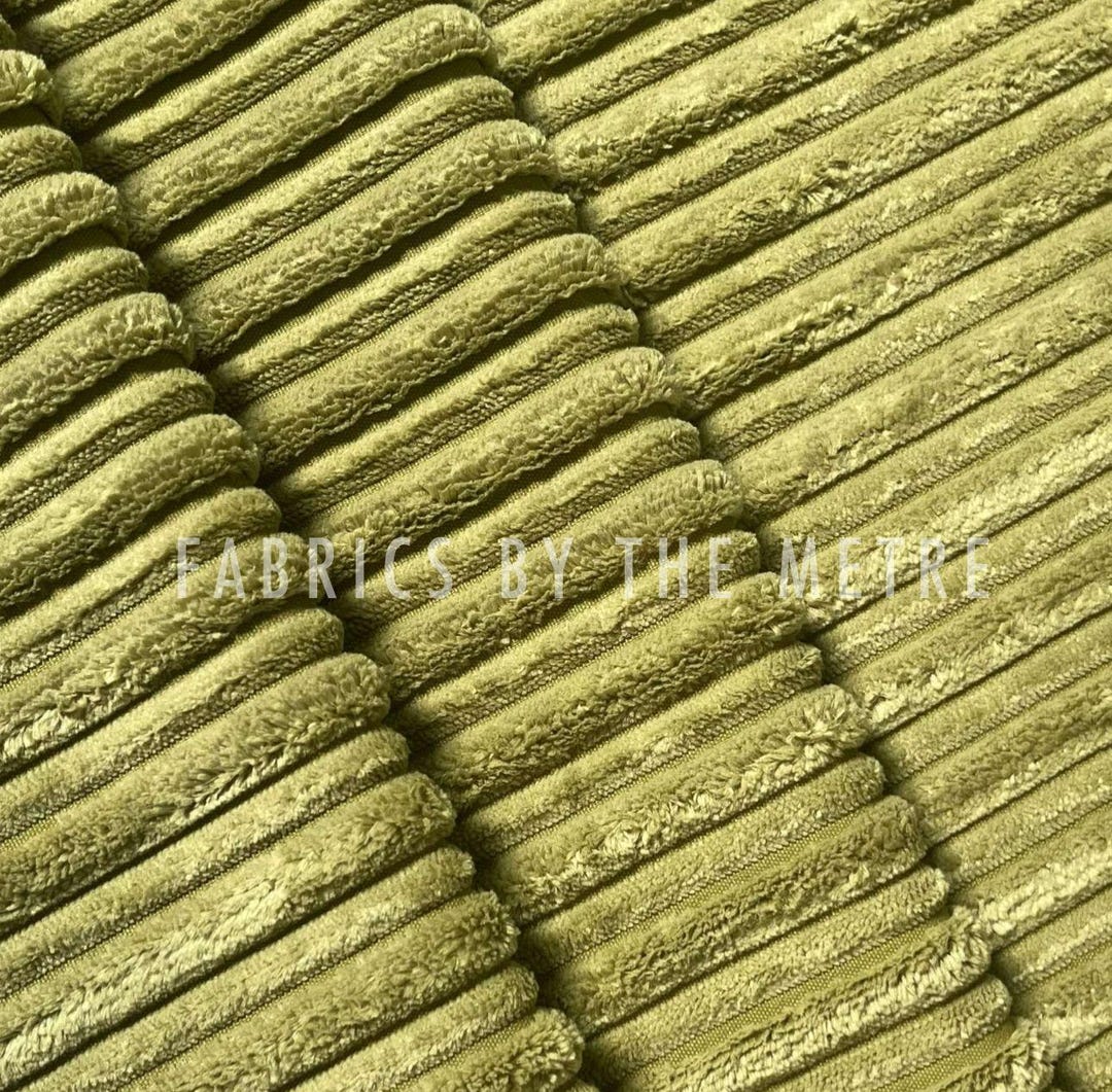 Lime Jumbo Chord Upholstery Fabric - Etsy