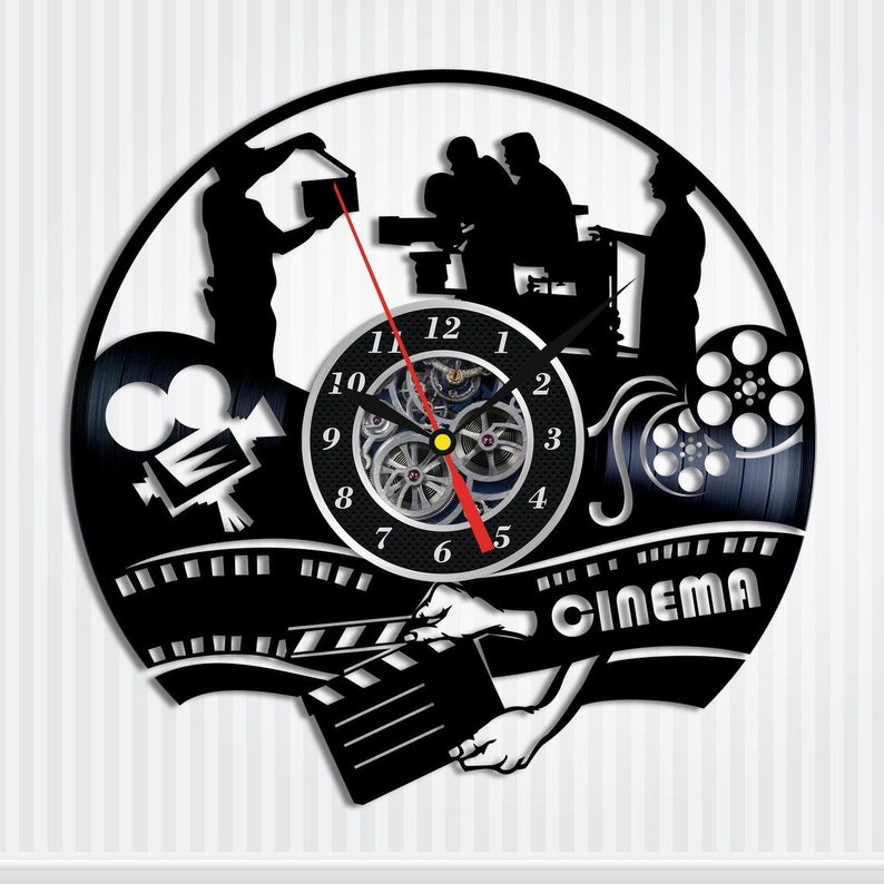 Home Décor Cinema Vinyl Wall Clock,Home Decor Modern Decorative Vinyl ...