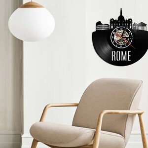 Rome Italy Vinyl Wall Clock, Rome Wall Art Decoration, Rome Gift Ideas ...