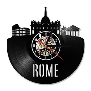 Rome Italy Vinyl Wall Clock, Rome Wall Art Decoration, Rome Gift Ideas ...