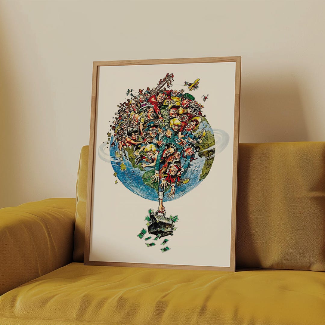 It's a Mad, Mad, Mad, Mad World Poster, Retro Poster, Digital Download ...