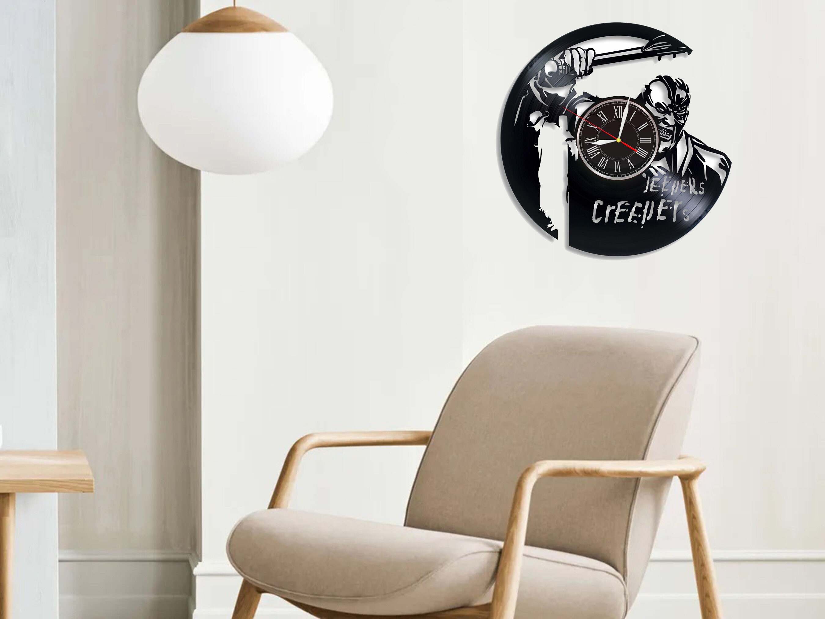 Creeper Horror Film Vinyl Record Wall Clock, Gift for Horror Movie Fan ...