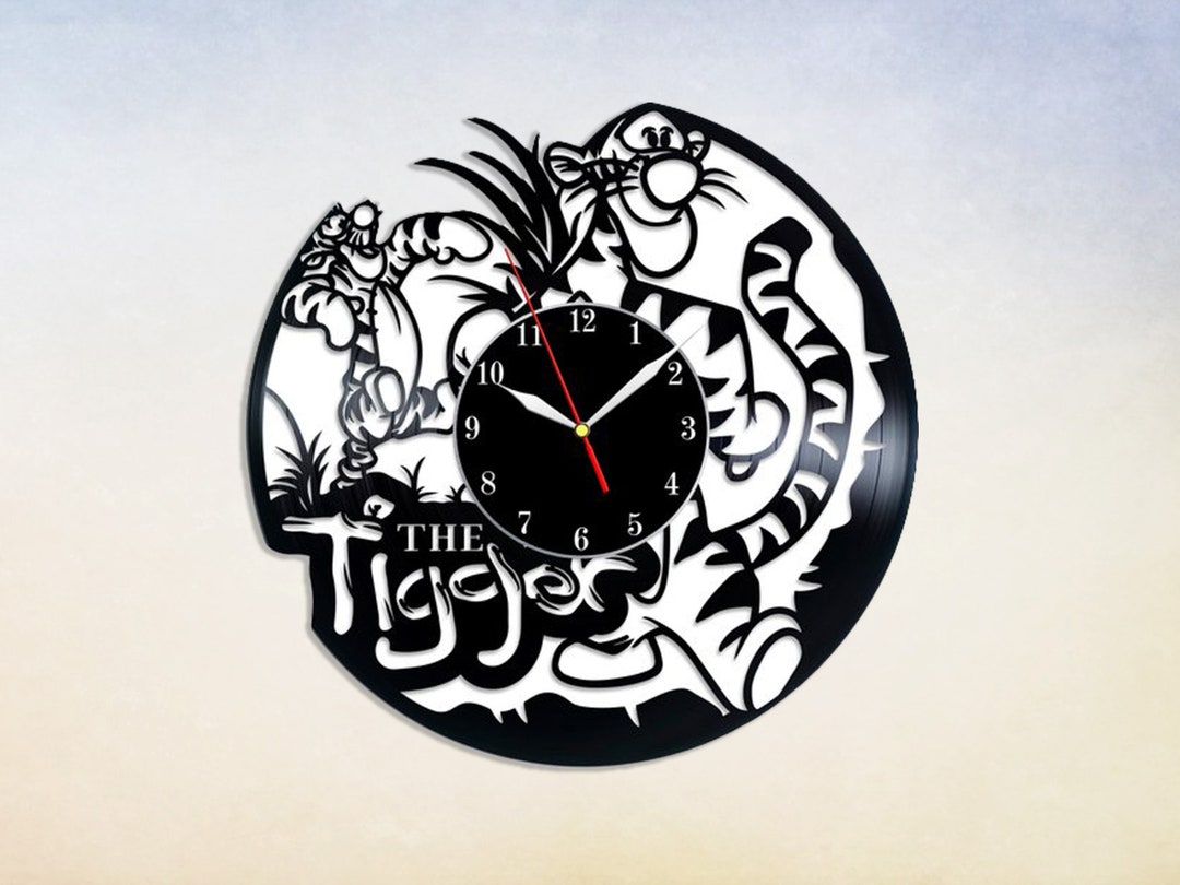 Tigger Vinyl Record Wall Clock, Nursery Decor, Gifts for Kids - Etsy
