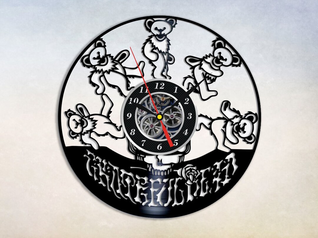 Rock Music Band Vinyl Record Wall Clock, Gift for Rock Music Lovers - Etsy