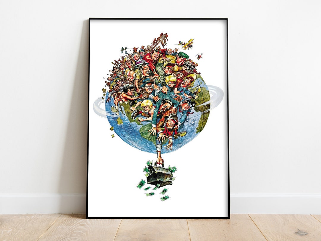 It's a Mad, Mad, Mad, Mad World Retro Poster - Etsy