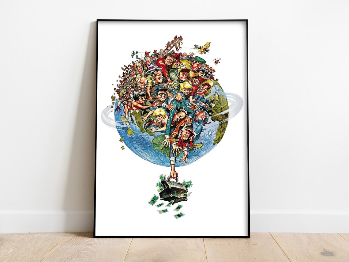 It's a Mad Mad Mad Mad World Retro Poster - Etsy