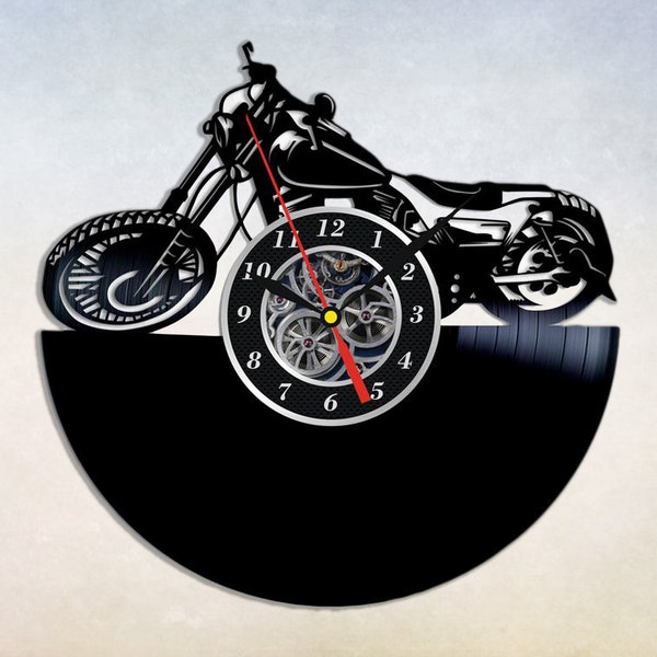 Motorcycle Clock - Etsy