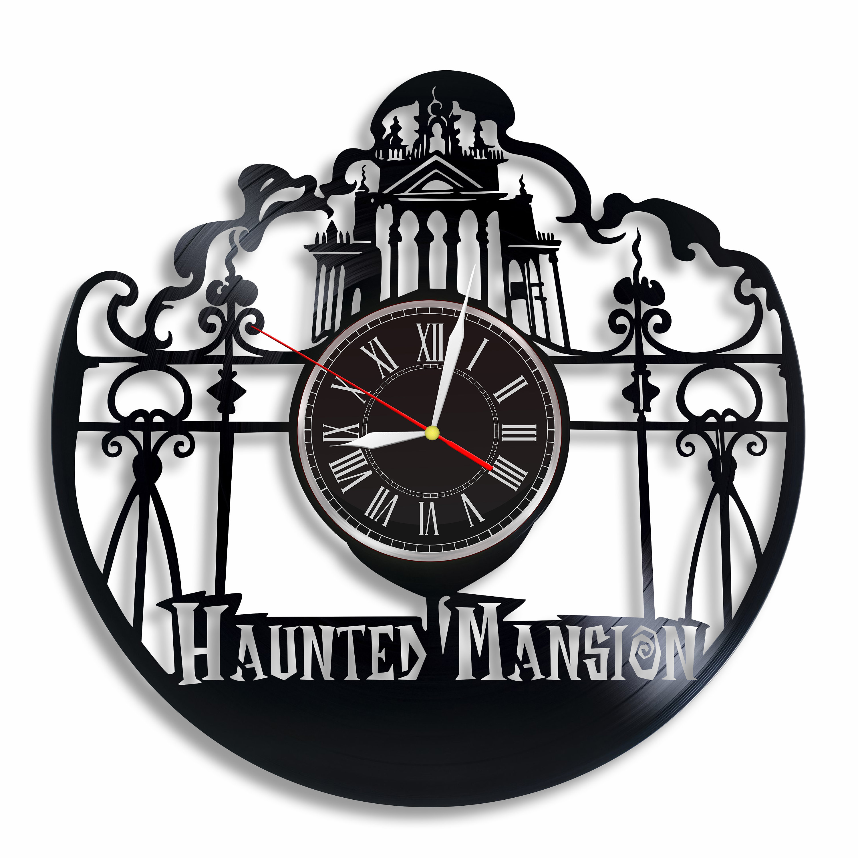 Haunted Mansion Vinyl Record Wall Clock Horror Comedy Gifts - Etsy UK