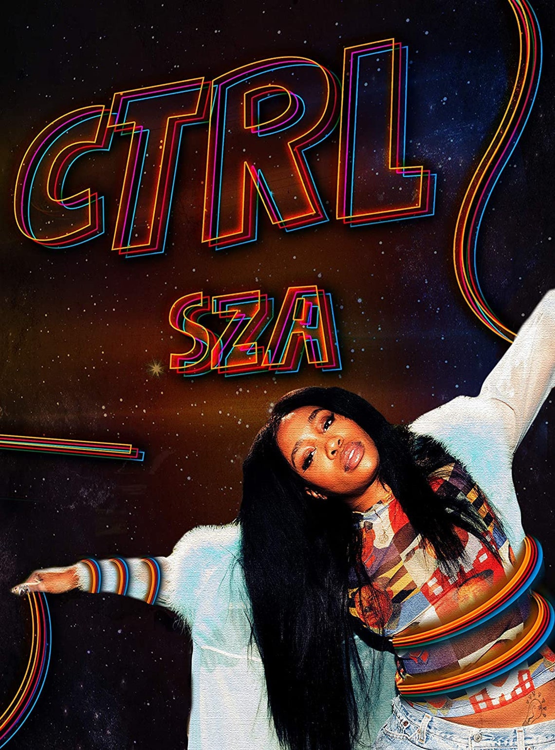 SZA Ctrl Album Poster SZA Art Print SZA Poster Sza Artwork | Etsy