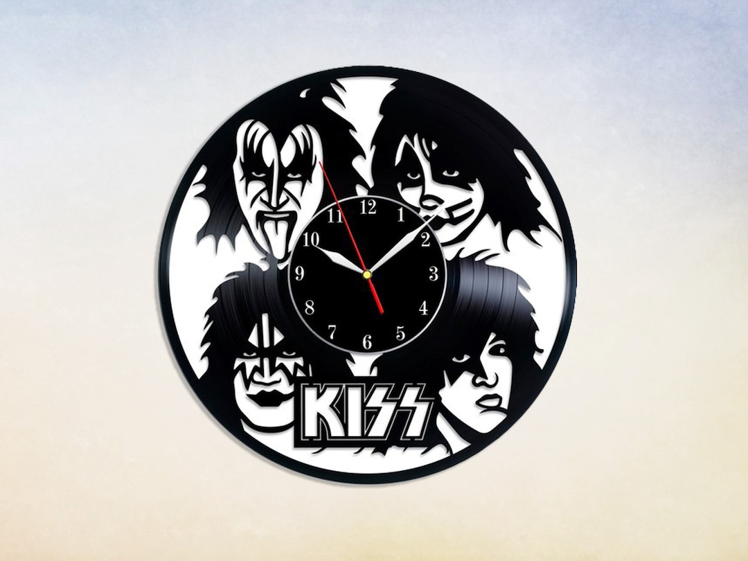 Rock Band Vinyl Wall Clock, Gift for the Rock Lovers, Rock Music Band ...