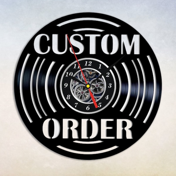 Vinyl Record Clock - Etsy