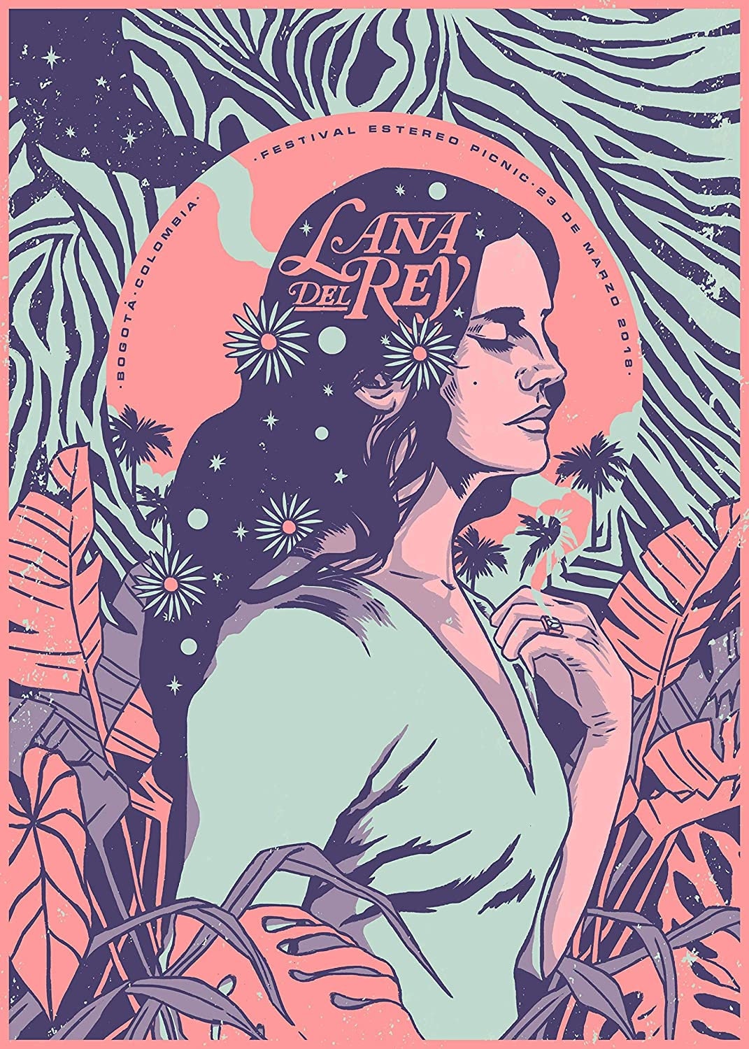 Lana Del Rey Poster Music Star Poster Lana Del Rey Print | Etsy