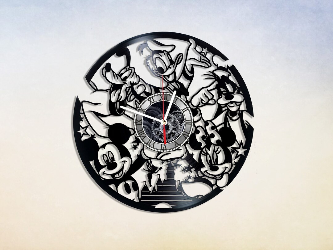 Magic Kingdom Vinyl Record Wall Clock, Kids Nursery Decor - Etsy