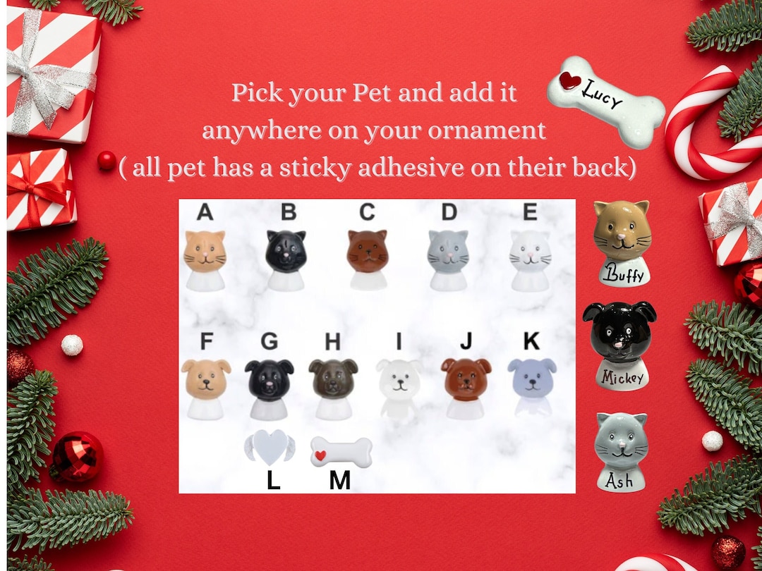 Pet Add-on Ornament: Dog & Cat Polyresin Figurine - Etsy