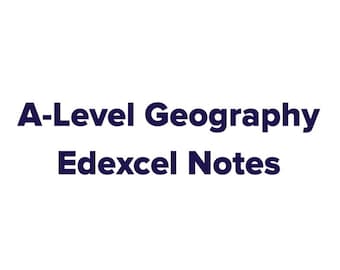 AQA A-level Geography Exemplar NEA coursework - Etsy UK