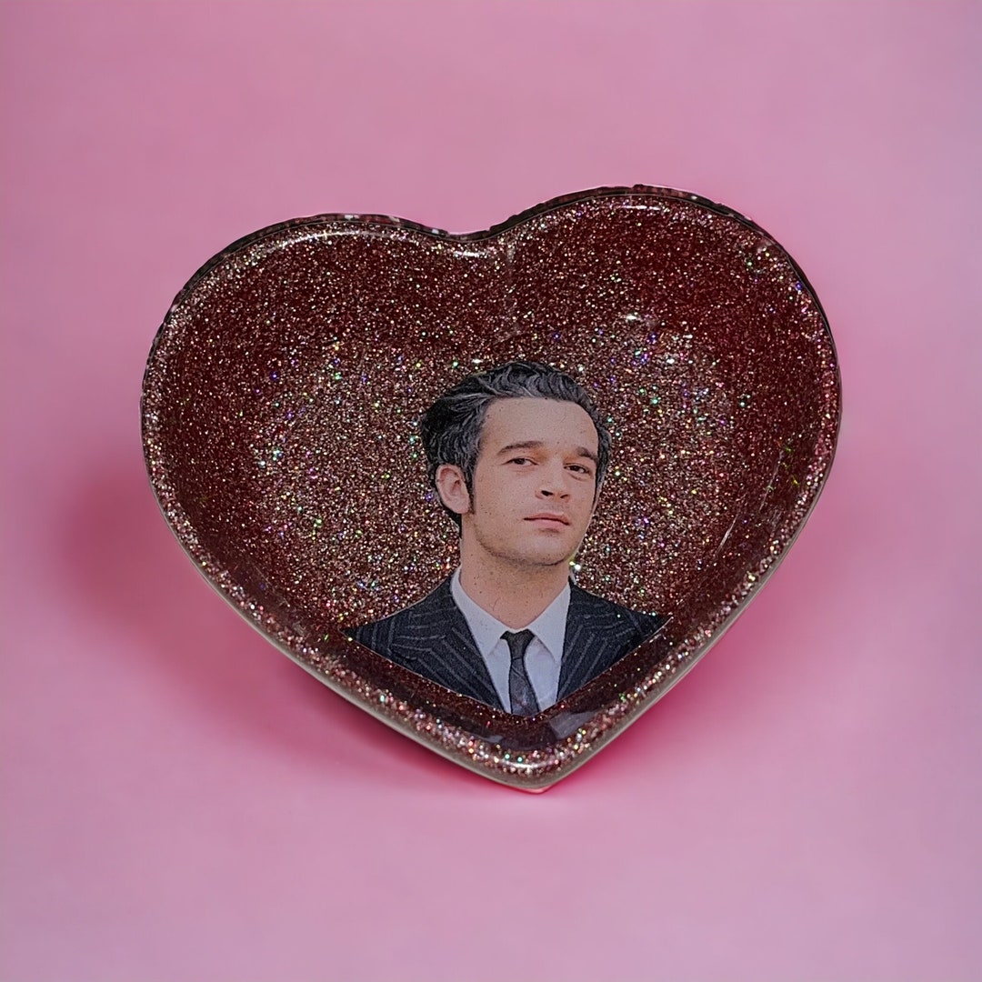 Matty Healy the 1975 Glitter Red Mini Heart Shaped Jewellery - Etsy