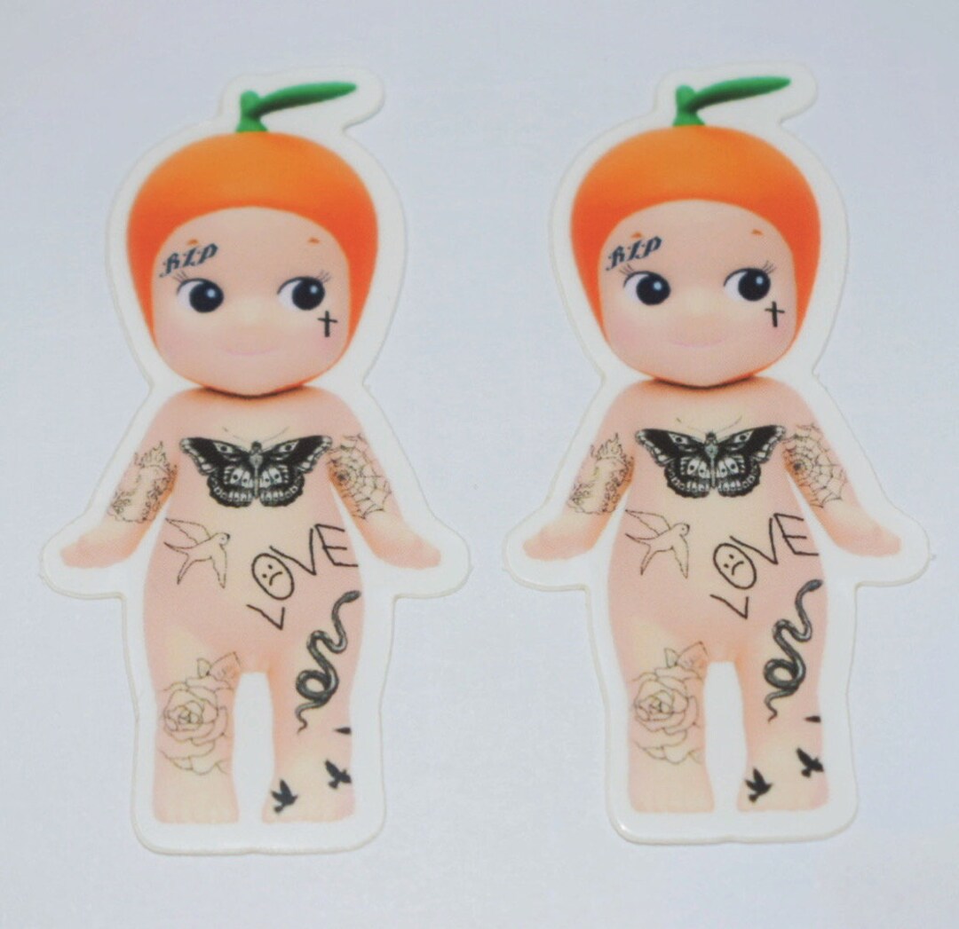 Two Tattooed Sonny Angel Kewpie Doll Vinyl Stickers - Etsy