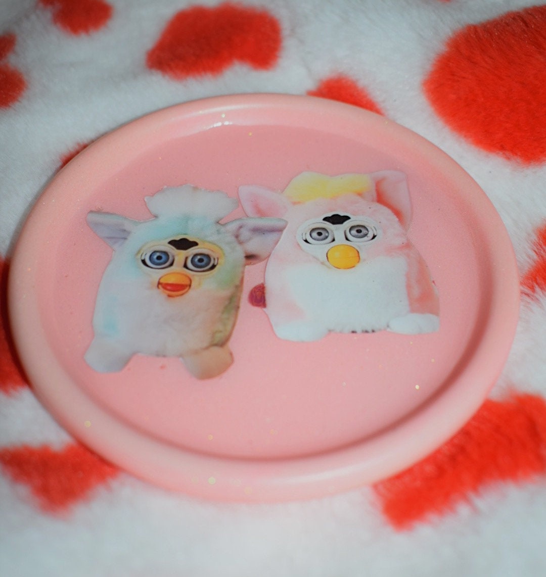 Furby 90s Nostalgia Pink Jewellery Trinket Tray / Ring Dish - Etsy