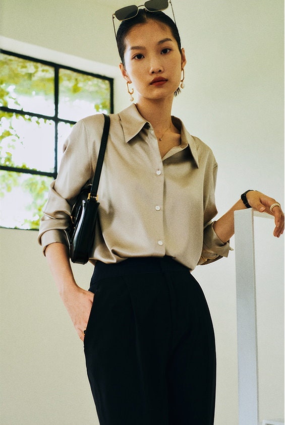15 Elegant Outfits With Satin Shirts Styleoholic Atelier Yuwa Ciao Jp