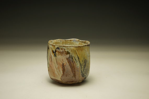 Wood Fired Tea Bowl Chawan Thrown and Cut Sided One off - Etsy