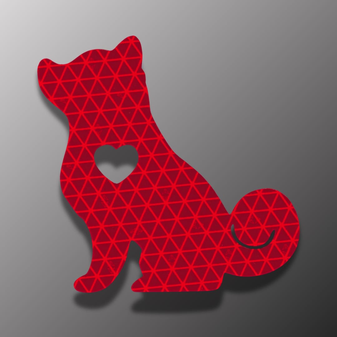 Reflective Shiba Inu Decal Dog Sticker Bike Reflector Weatherproof - Etsy