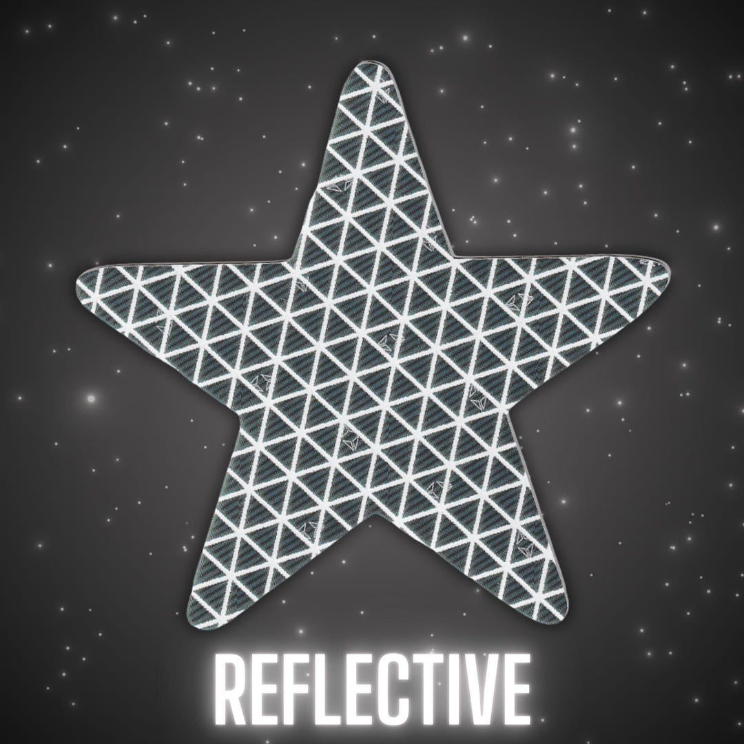 Weatherproof Star Reflective Decal, Car, Bike, Helmet - Etsy