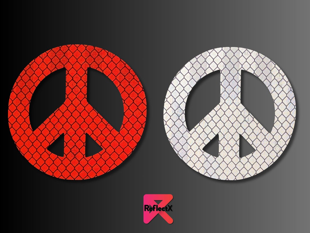 Peace Sign Symbol Reflective Decal Reflector Sticker for Car - Etsy