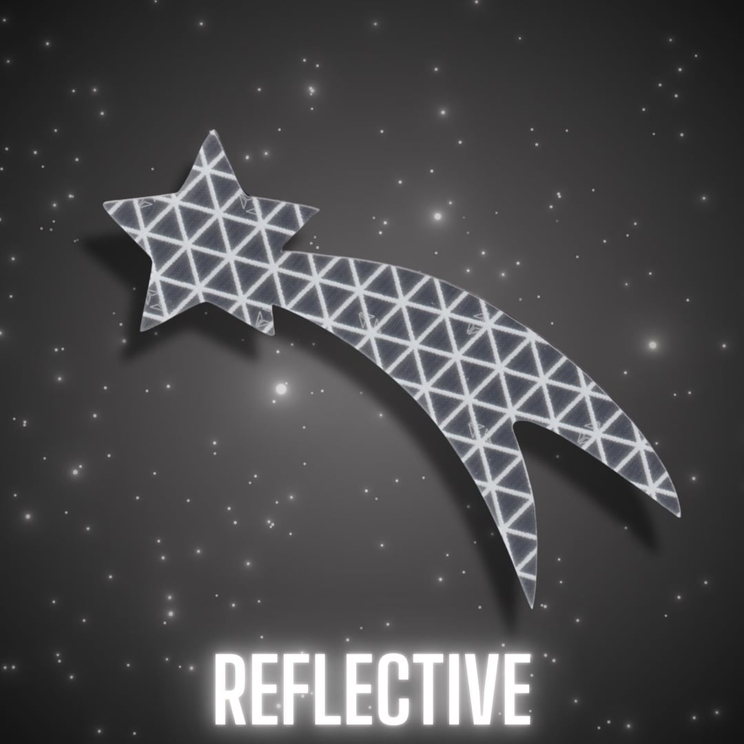 Shooting Star Reflective Decal, Star Sticker, Weatherproof Reflector ...