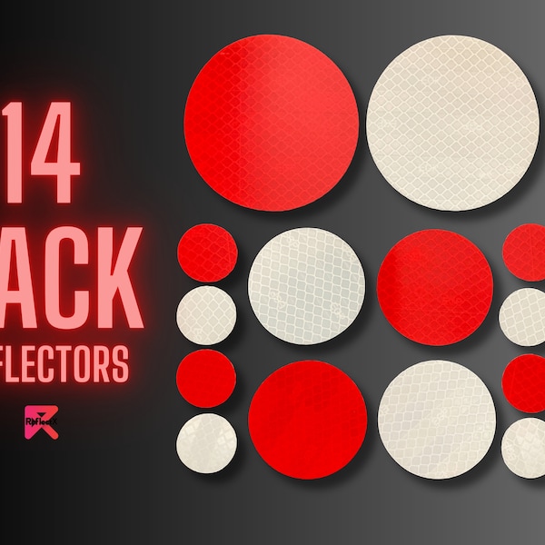 Round Reflective Stickers - Etsy