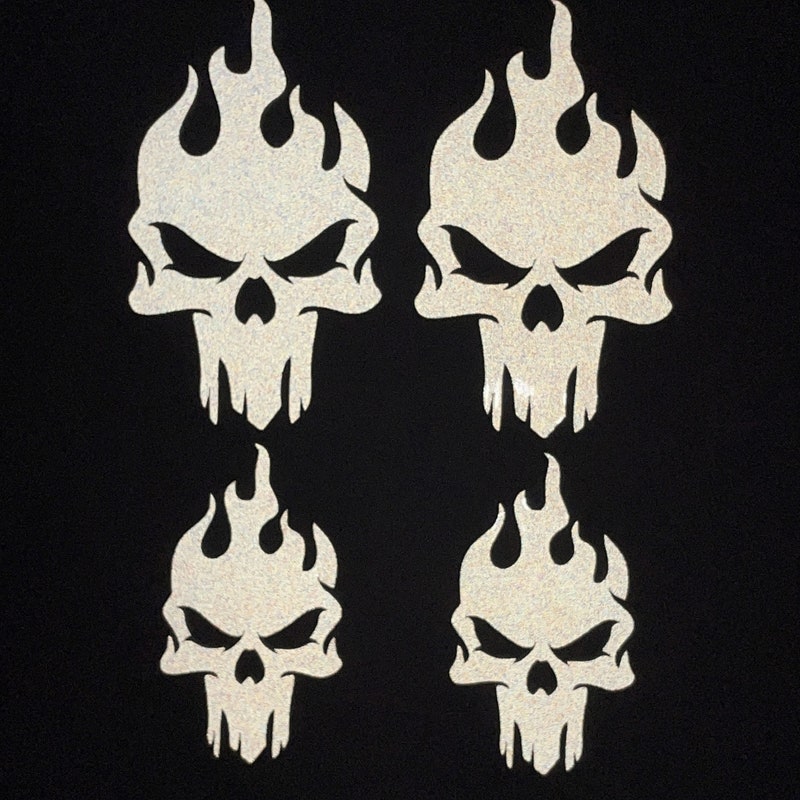 Flaming Skull - Etsy