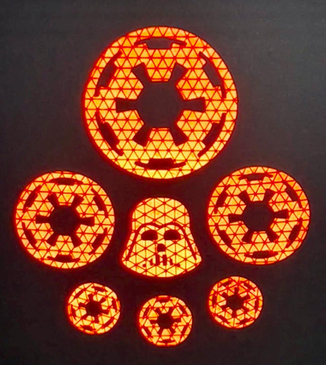 Galactic Empire Star Wars Reflective Stickers Imperial Logo Reflector ...