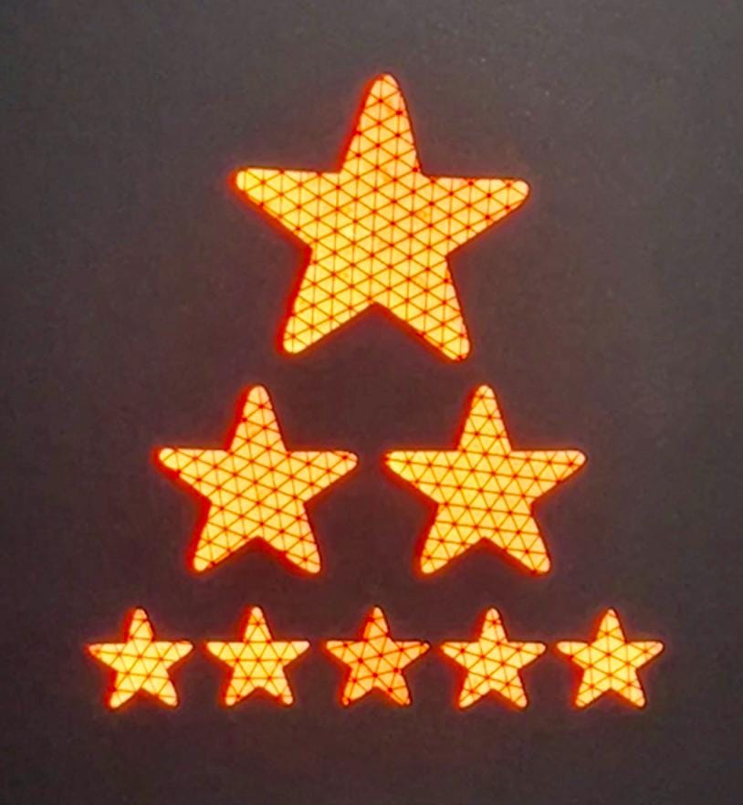 Star Reflective Stickers Star Decals Reflector Pack Reflectx - Etsy