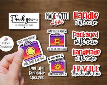 Social Media Icon Stickers With Custom Color S076 - Etsy